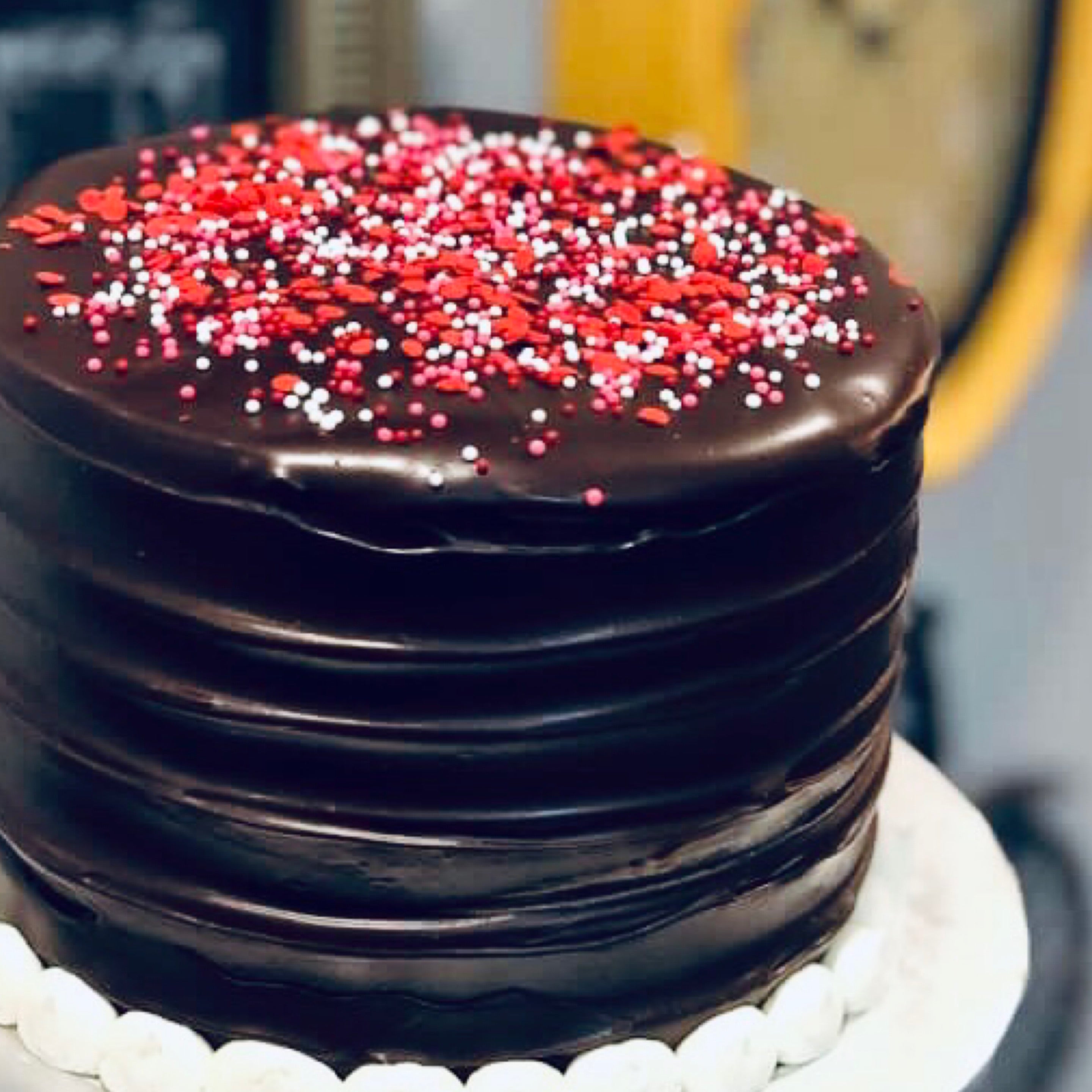 V-Day Richie Rich Chocolate Fudge Cake | Porters Coffeehouse and Bakery