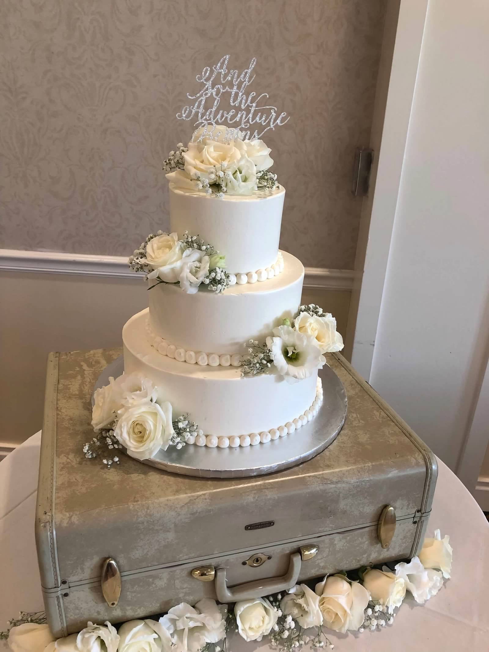 Wedding Cake, Design #5, "Plain and Simple" | Porters Coffeehouse and ...